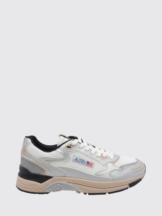 Autry Hyperway zweifarbige Low-Top-Sneaker aus Leder und Mesh