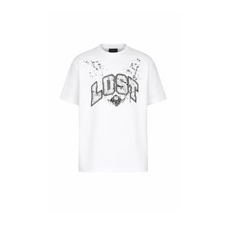 John Richmond Homme, Tops, Blanc, Taille: M T-shirt Logo Graphique