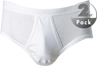 Schiesser Herren Slips wei&szlig; Baumwolle unifarben