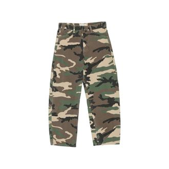 Nili Lotan Camouflage-print Wide-leg Trousers