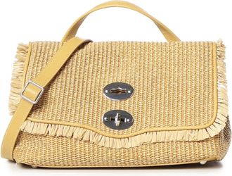 Zanellato Femme, Sacs, Jaune, Taille: ONE Size Postina Vimini Frangia