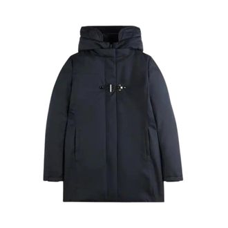 Fay Technischer Gabardine Toggle Coat - - Coats - Damen - Blau - XL