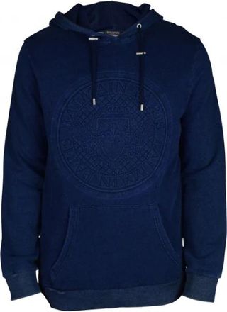 Balmain Cotton - - Sweatshirts & Hoodies - Herren - Blau - M