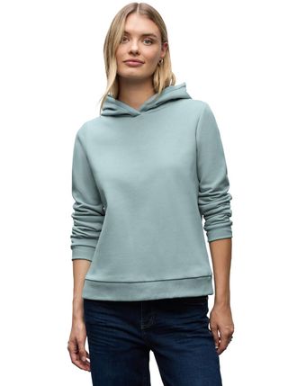Street One Damen 3016949 Sweatshirt mit Kapuze, Arona Blue, 46
