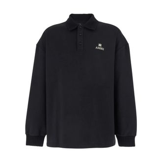 Amiri Polo-Neck Sweatshirt - - Sweatshirts & Hoodies - Herren - Schwarzk - L