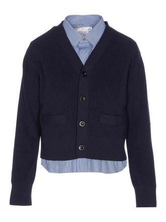 sacai Cardigan - Bleu