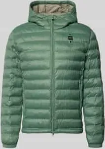 Blauer Steppjacke mit Zweiwege-Rei&szlig;verschluss Modell Charles