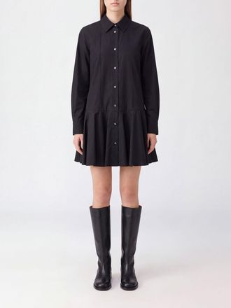 Loewe Minikleid aus Baumwollpopeline mit drapiertem Ausschnitt