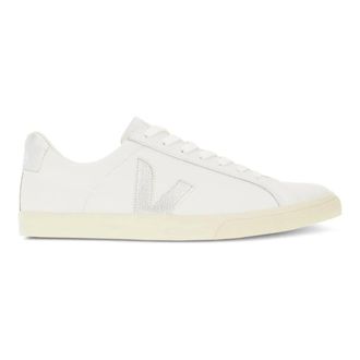 Veja Femme, Chaussures, Blanc, Taille: 40 EU Esplar Logo Leather Baskets