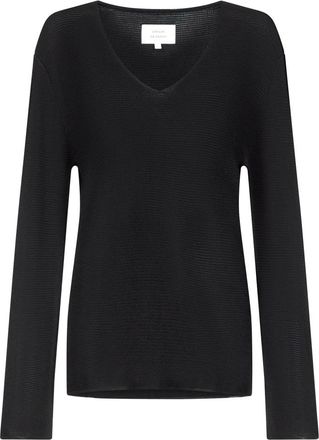 Loulou Studio Femme, Pulls, Noir, Taille: 40 FR Saya V Neck Sweater