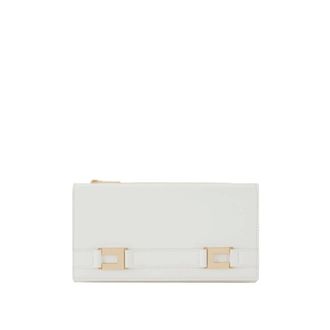 Elisabetta Franchi Femme, Sacs, Beige, Taille: ONE Size Wallet with logo details