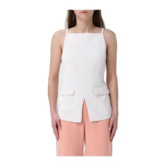 A|X Armani Exchange R&uuml;ckenfreies Oberteil mit Klappentaschen - - Tops - Damen - Beige - XS