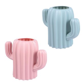 Hemobllo 2 St&uuml;ck Kaktus Stiftehalter aus Leichtem Material Schreibtisch Aufbewahrungsbox f&uuml;r Pinsel und Make Up Vielseitiger Stiftebeh&auml;lter f&uuml;r B&uuml;ro und Zuhaus