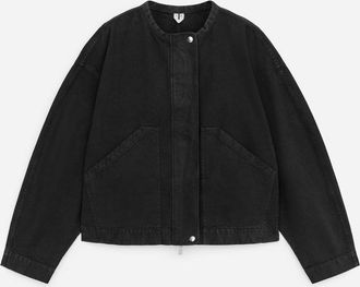 Arket Jacke Aus Baumwolle -Schwarz