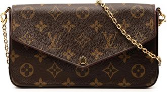 Louis Vuitton Hobo Bags - Monogram Pochette Felicie - Gr. unisize - in Braun - f&uuml;r Damen