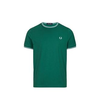 Fred Perry T-shirt uni &agrave; col rond en coton