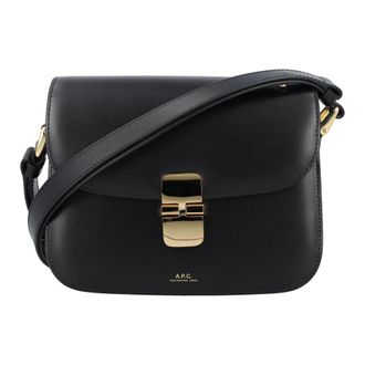 A.P.C. A.p.c., Femme, Sacs, Noir, Taille: ONE Size Sac &agrave; Main Noir avec Design Trap&eacute;zo&iuml;dal