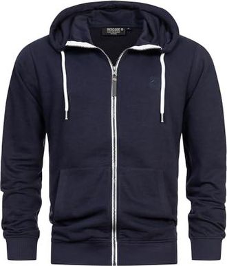 Indicode Hommes INChristos Hoodie | Veste Sweat à Capuche Navy XXL