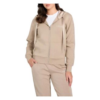 Guess Neues Scuba-Sweatshirt mit Kapuze - - Sweatshirts & Hoodies - Damen - Beige - M