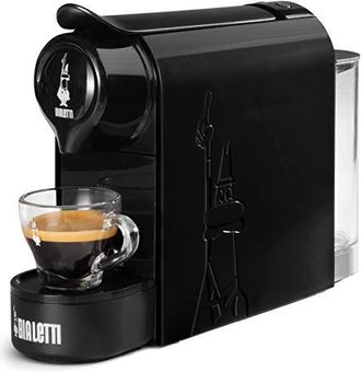 Bialetti Gioia Maschine und Kaffee Espresso per Kapsel in Alluminio Bialetti, 1200, Schwarz