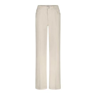 Riani Gerade geschnittene Baumwolljeans mit Logo-Details - - Jeans - Damen - Beige - XL