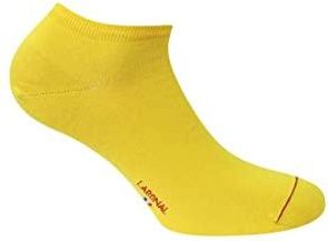 Labonal Socquette. Unie Jersey, Coton. Jaune Pickles. 39/42 FABRIQUE EN FRANCE - HOMME. (1 paire)