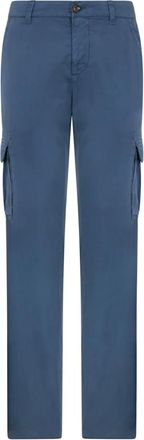 Moorer Homme, Pantalons, Bleu, Taille: M Pantalons