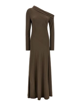 Alberta Ferretti Robe De Soir&eacute;e - Marron