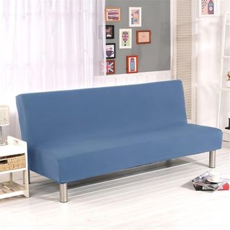 Generic Einfarbig Sofabett&uuml;berzug Polyester Spandex Stretch Futon Schutzh&uuml;lle Protector Elastisch Vollklappbar Couch Sofa Shield Klappcouch Ohne Armlehnen Ant