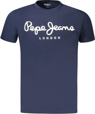 Pepe Jeans London Cotton T-Shirt - - Tops - Herren - Blau - M