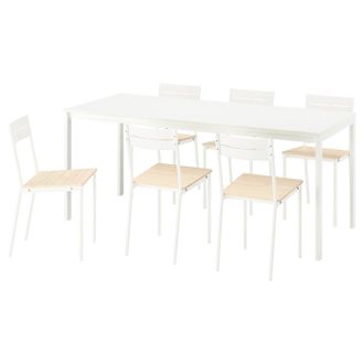 IKEA VIHALS / BUSL&Auml;TT Tisch und 6 St&uuml;hle