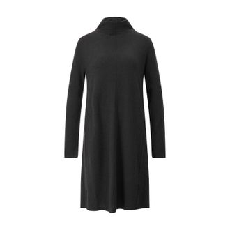 Allude Midikleid mit Stehkragen