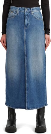 G-Star Damen Viktoria Long Skirt, Mehrfarben (Faded Sakarya D24385-e106-h452), 31 EU