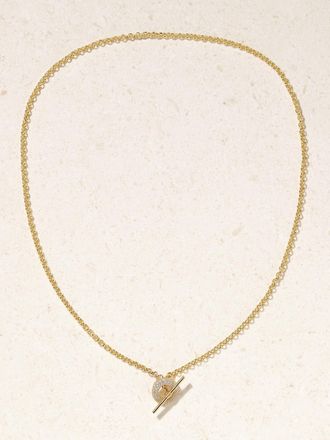 Stone and Strand Kette Aus 14 Karat Gold Mit Diamanten