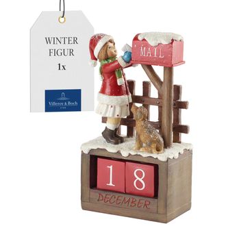Villeroy & Boch Winter Collage Accessoires Kalenderm&auml;dchen, bunt, 12,5 x 8 x 22,5 cm