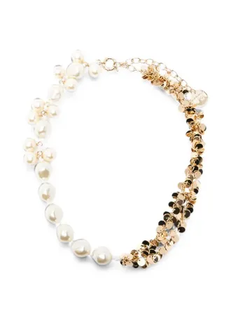 N&deg;21 Collana Multicolor Con Perle E Catene