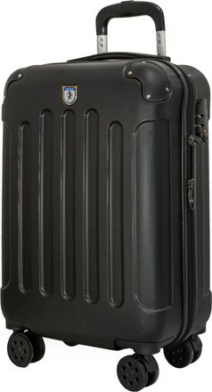 Uttam London 50,8 cm leichte Kabinentasche, Handgepäckkoffer, ABS, wasserabweisend, Easyjet Overhead (56 x 23 x 38 cm) (Black)