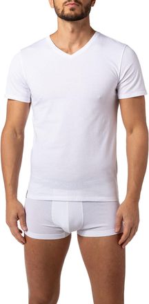Lacoste Herren T-Shirts weiß Reine Baumwolle unifarben