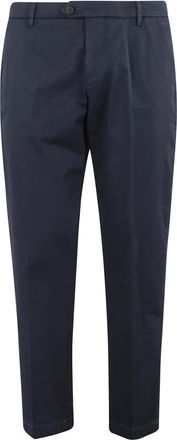 Roy Rogers Homme, Pantalons, Bleu, Taille: W34 Pantalon Chino en Coton Bleu Marine