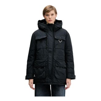 Converse Veste &agrave; capuche Patch - Femme - Vestes - Noir - Taille: 42 FR