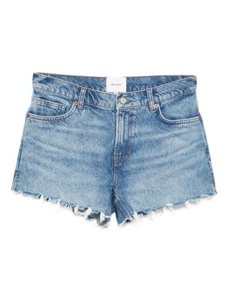 Reformation Sutton Jeans-Shorts - Blau