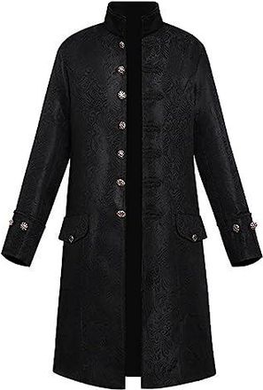 Generic Déguisement Halloween Homme Déguisement Halloween Veste Hiver Homme Manteau Homme Long Blouson Hiver Homme Vestes De Smoking Homme Manteau Gothique Ho
