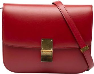 Celine Sac bandouli&egrave;re en cuir pr&eacute;-poss&eacute;d&eacute; - Femme - Pre-owned - Rouge - Taille: ONE Size