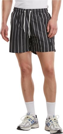 Urban Classics Herren Badehose Stripe Swim Shorts, gestreifte Badeshorts mit Kordelzug für Herren, Größen S - 5XL