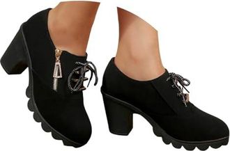 Generic Bottines femme &eacute;l&eacute;gantes &agrave; talon haut avec fermeture &eacute;clair lat&eacute;rale et d&eacute;cor strass chaussures confortables pour un style d&eacute;contract&eacute; toute lann&eacute;e (B