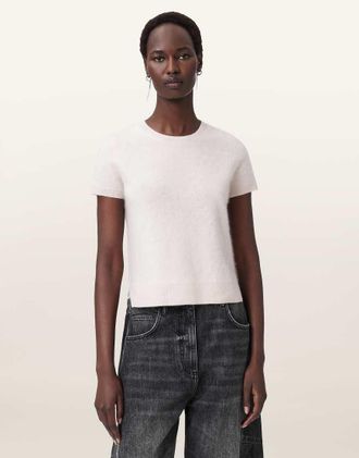AllSaints Rebel - T-shirt transparent - Rose