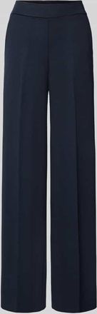 More & More Straight Fit Hose aus Viskose-Mix mit B&uuml;gelfalten