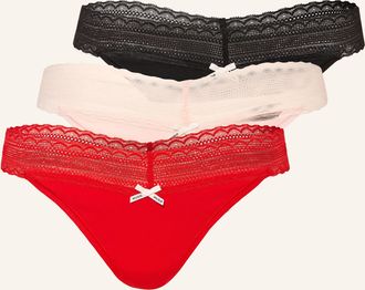 HUGO BOSS Hugo 3er-Pack Strings Triplet Lace rot