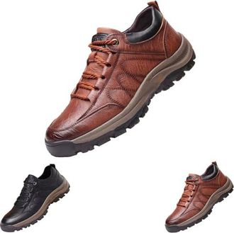Generic Chaussures de sport d&eacute;contract&eacute;es &agrave; lacets pour homme - Chaussures de marche et de randonn&eacute;e l&eacute;g&egrave;res et confortables - Antid&eacute;rapantes - Imperm&eacute;ables -