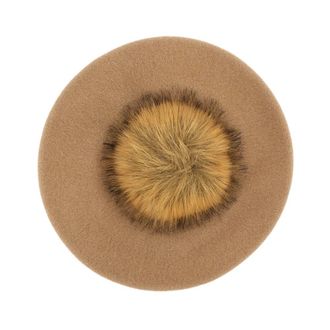 Borsalino B&eacute;ret Basque - Femme - Accessoires - Beige - Taille: ONE Size